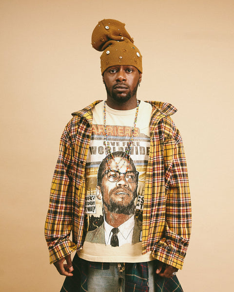 Malcolm X Apollo T-Shirt in Cream – Barriers Worldwide